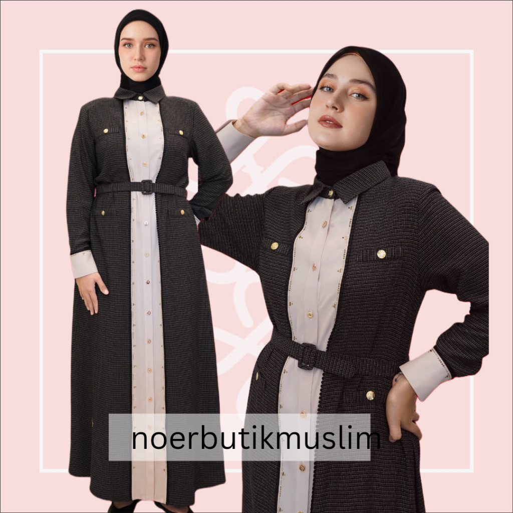 Jual Hikmat Fashion Original C4922 Abaya Hikmat Terbaru 2024 Noerbutikmuslim | Shopee Indonesia