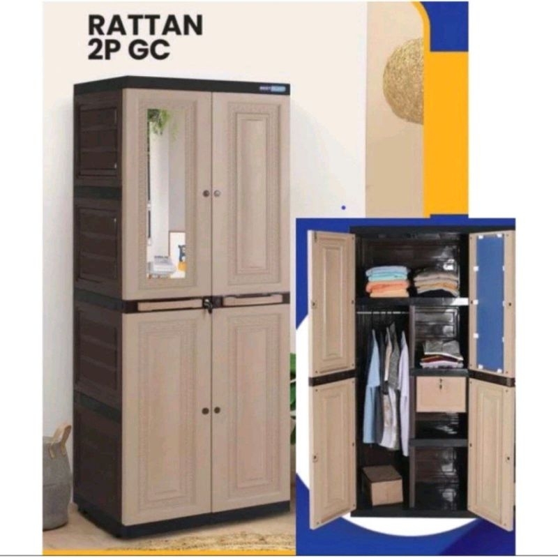 Jual Best Plast - Lemari Best Plast 2P GC ( Gantungan) | Shopee Indonesia