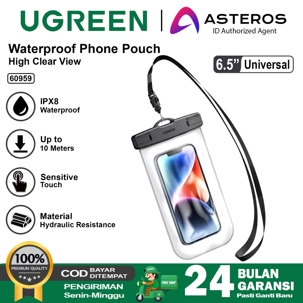 Jual UGREEN Waterproof Case HP Sarung Pelindung HP Anti Air Multifungsi ...