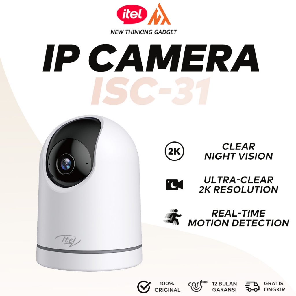 Jual 【CUCI GUDANG】Itel ISC-31 2MP Smart Wifi Pan Tilt IP Kamera CCTV ...