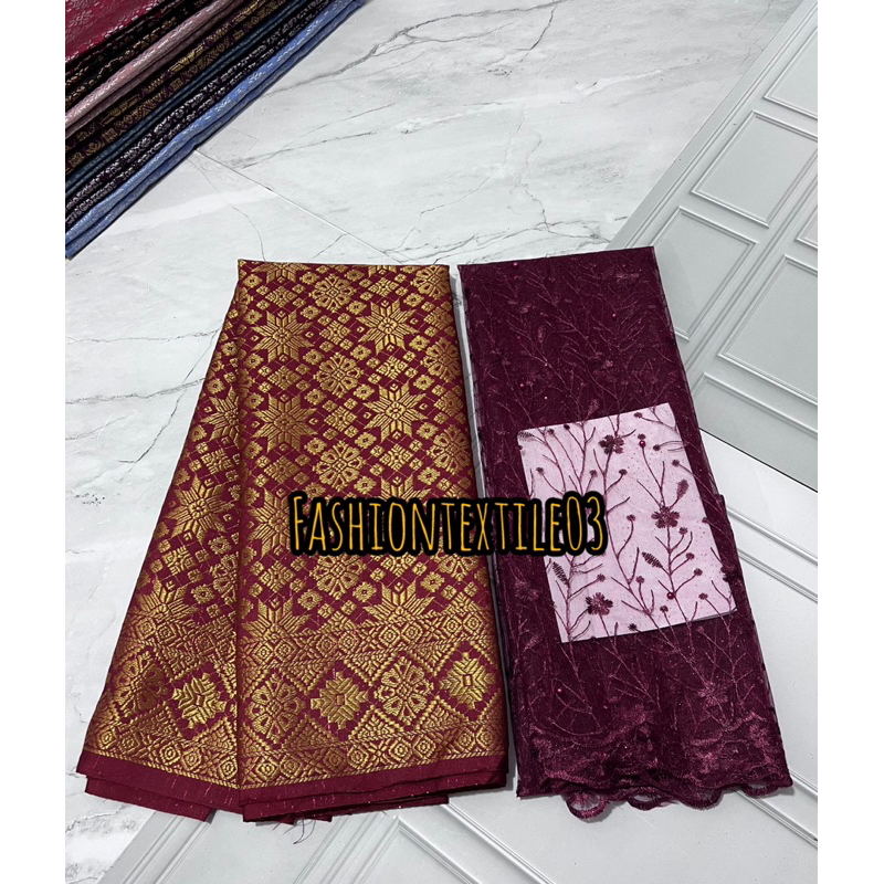 Jual FREE PAPER BAG DAN CARD / PAKET BRIDESMAID BAHAN SONGKET + TILE ...