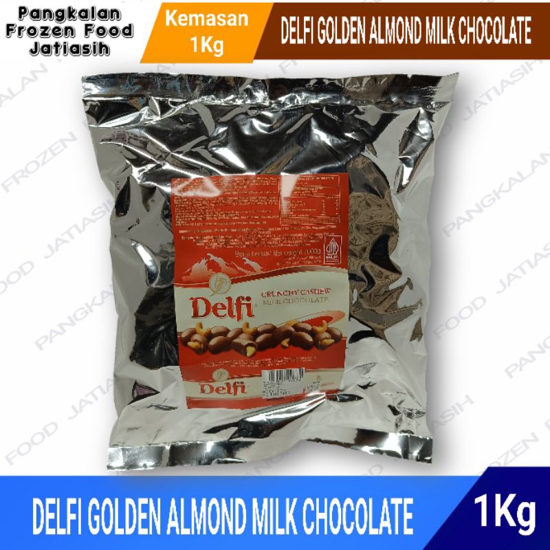 Jual Delfi Almond I Golden Almond Milk Chocolate I 1Kg | Shopee Indonesia