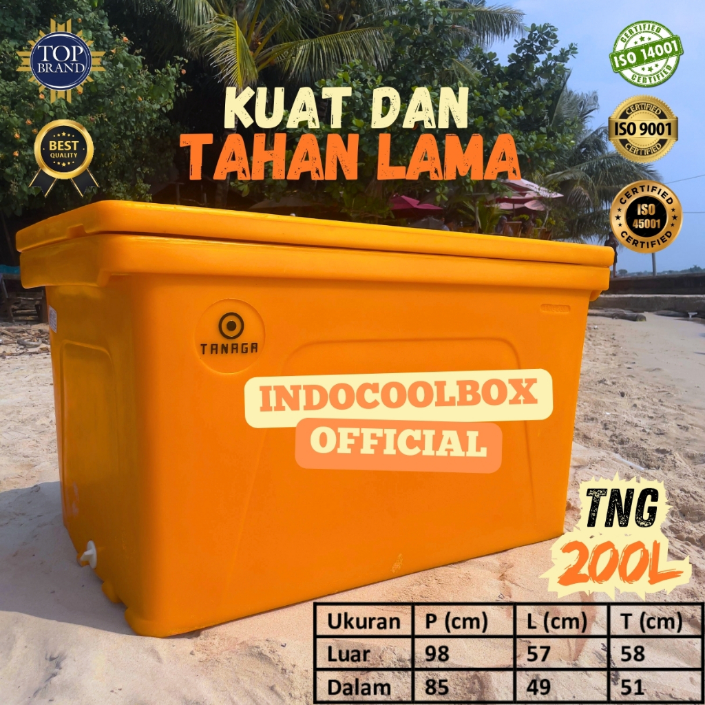 Jual Cooler Box Tanaga 200 Liter Termos Es Kotak Tempat Es Batu Daging ...