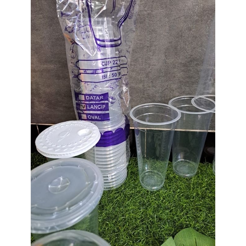 Jual GELAS CUP SLIM 22OZ SPS ISI 50/PACK | Shopee Indonesia