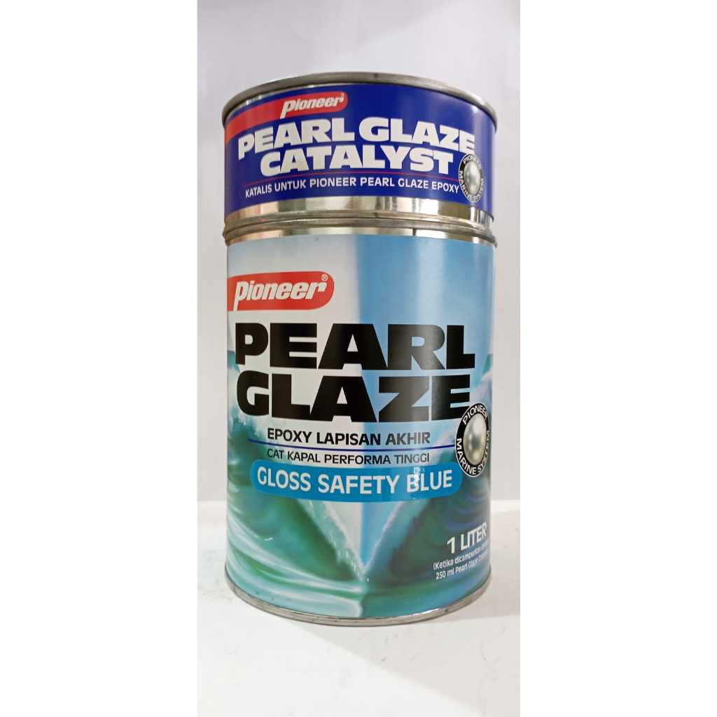 Jual CAT KAPAL EPOXY PIONEER PEARL GLAZE SAFETY BLUE 1 LITER | Shopee Indonesia