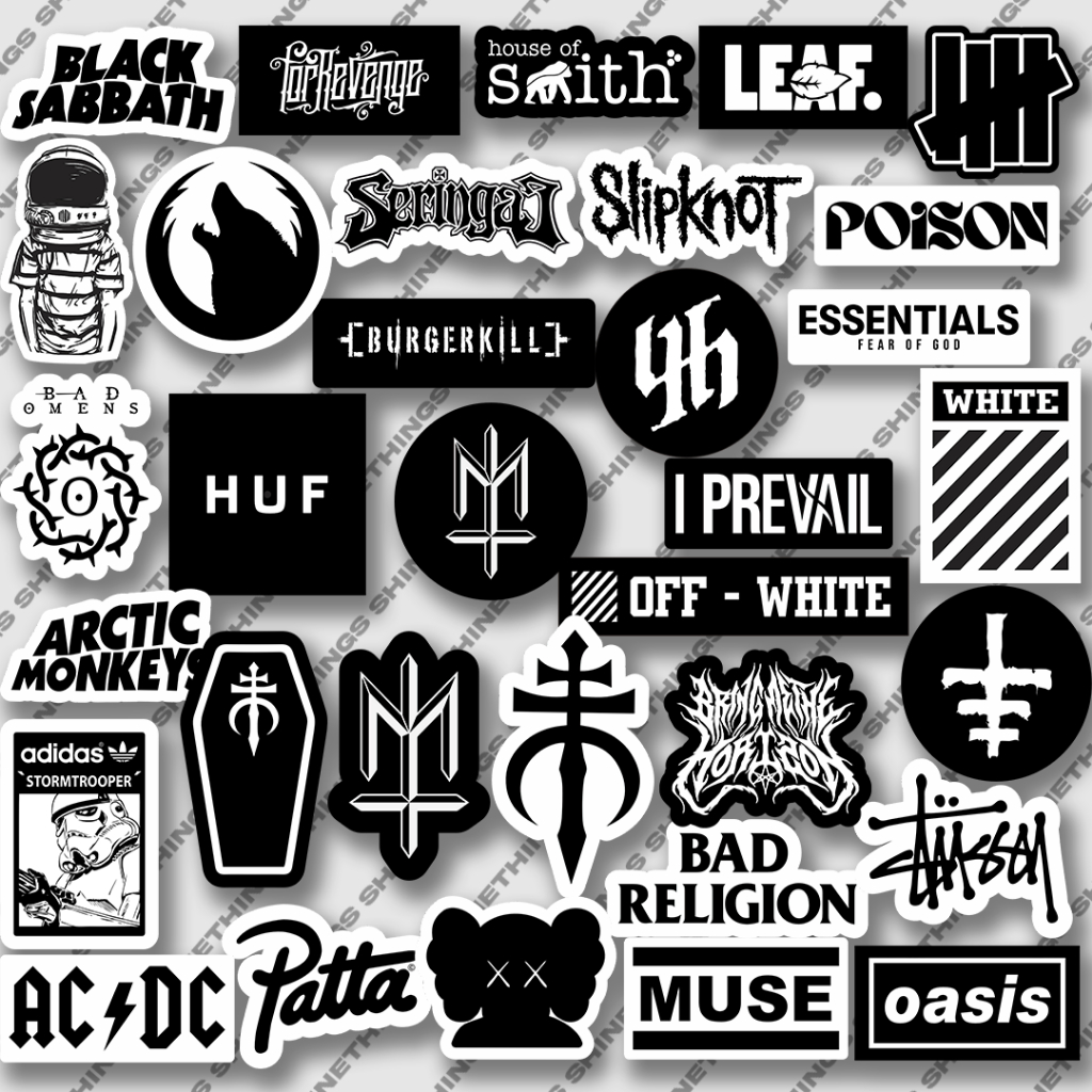 Jual 33pcs sticker pack stiker set stiker aesthetic brand band BRING ME ...