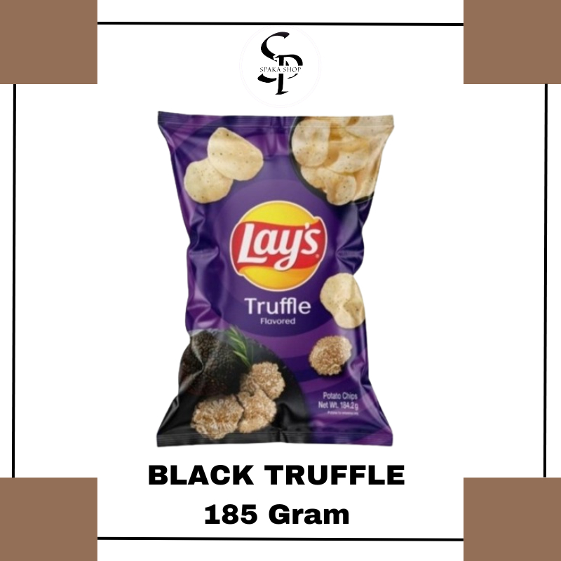 Jual LAYS Lay's Black Truffle Potato Chips Snack Impor Keripik Kentang ...