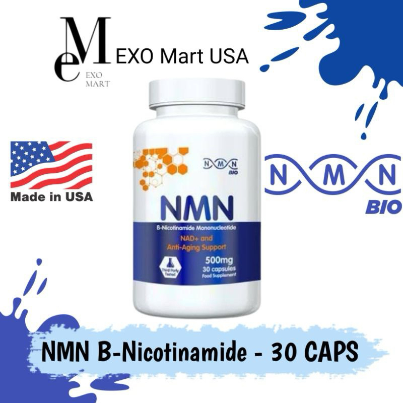 Jual NMN Bio B - Nicotinamide Mononucleotide 500mg Anti Aging NAD+ ...
