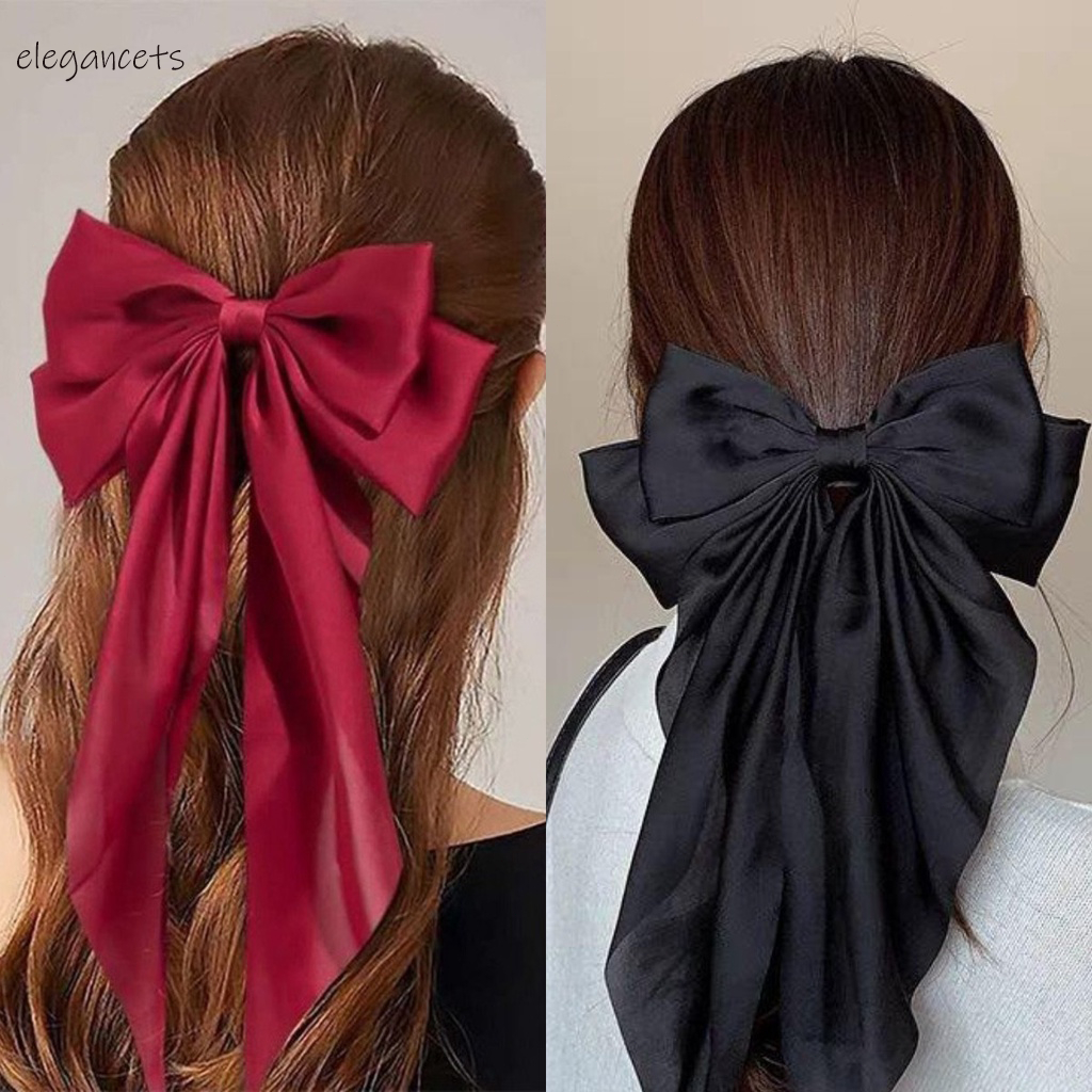 Jual COD Jepit Rambut Pita Panjang Elegan Korea Jepitan Rambut Pita ...