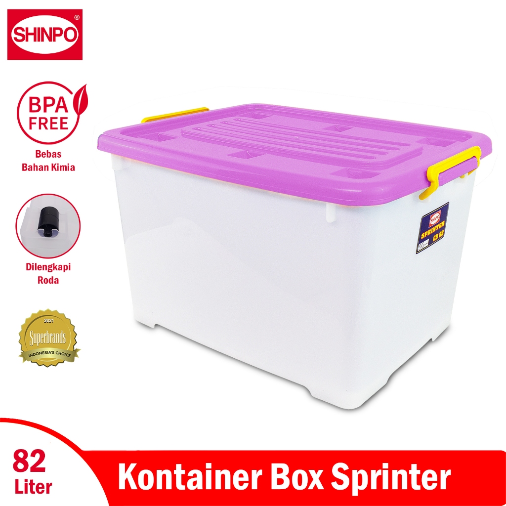 Jual Shinpo Kontainer Plastik Dengan Roda Sprinter Container Box Kotak ...