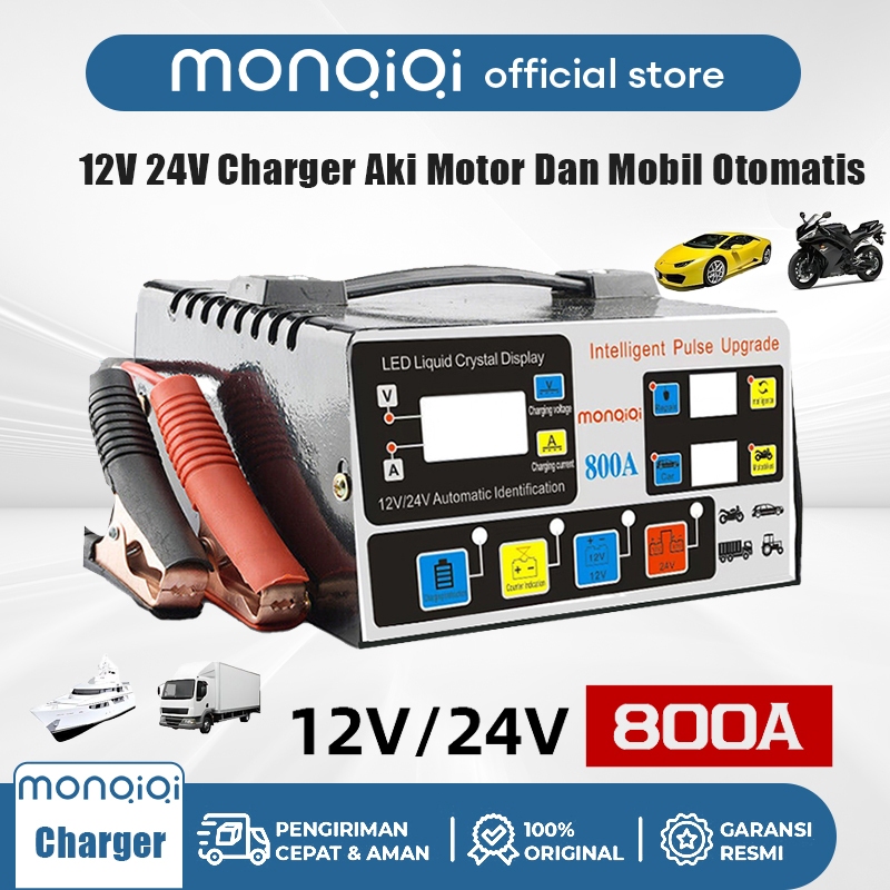 Jual Charger Aki Motor Dan Mobil Otomatis Accu Kering Dan Basah Lead ...