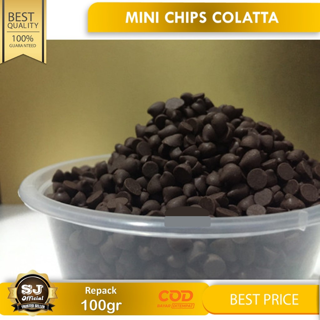 Jual CHOCO CHIPS COLATTA / COLLATA MINI CHIP 100gr FRESH PRODUCT ...