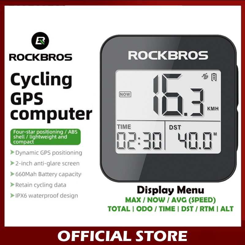 Jual Rockbros G1 GPS Speedometer Wireless Sepeda Road Bike MTB ...