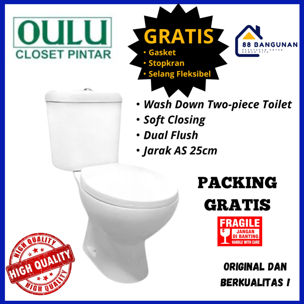 Jual [Packing Peti Kayu] KLOSET IDEAL TOILET C-633 OULU / CLOSET ...