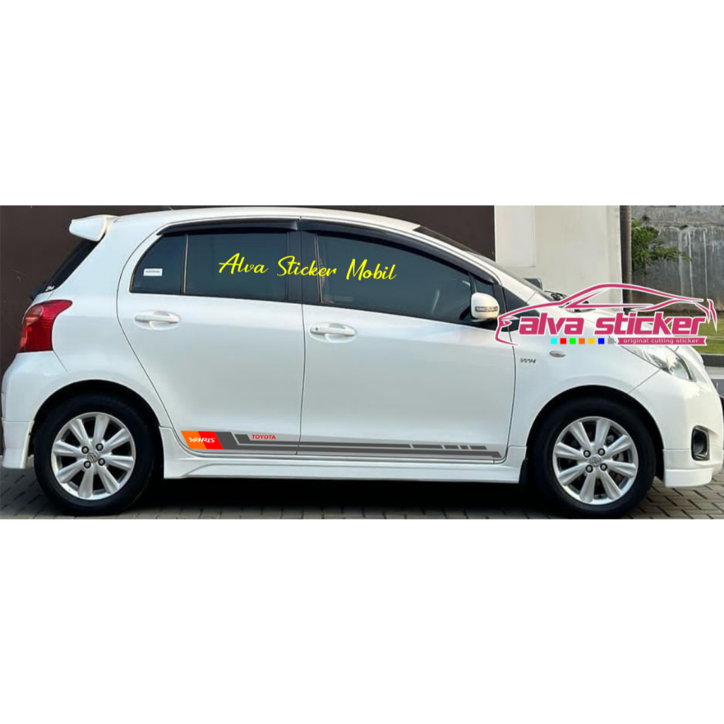 Jual new sticker yaris stiker list minimalist mobil toyota yaris bakpao ...