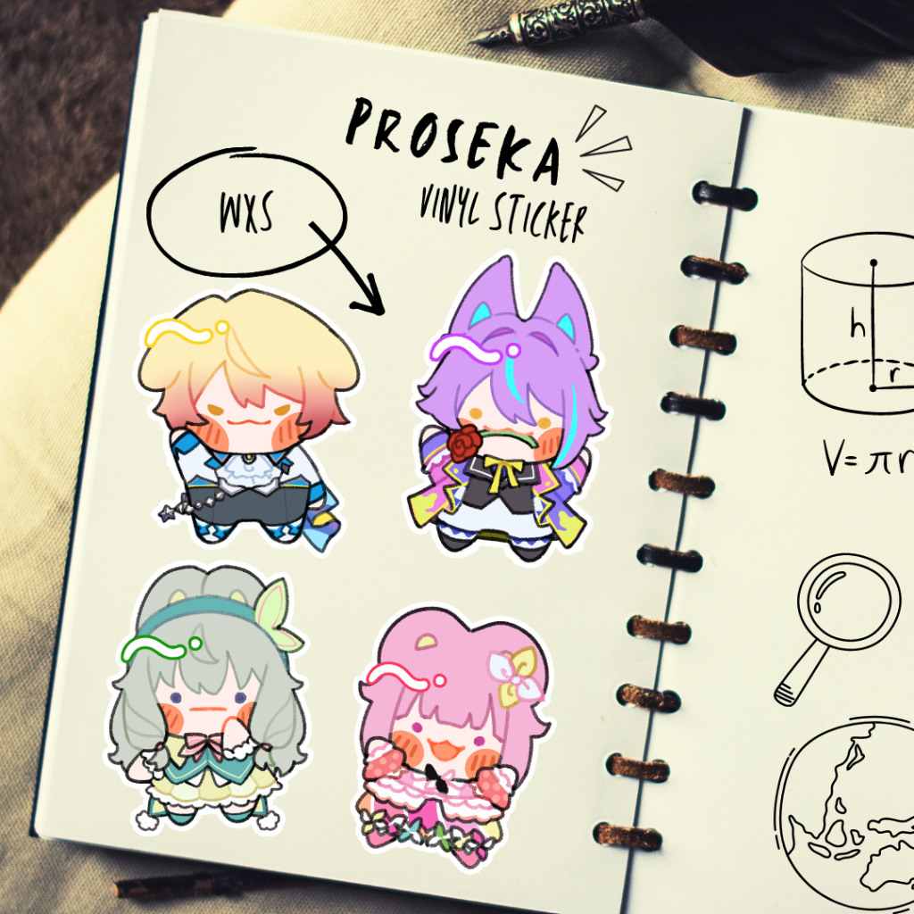 Jual [Muncationary] Sticker Vinyl Doff Glossy Laminated Diecut Proseka ...