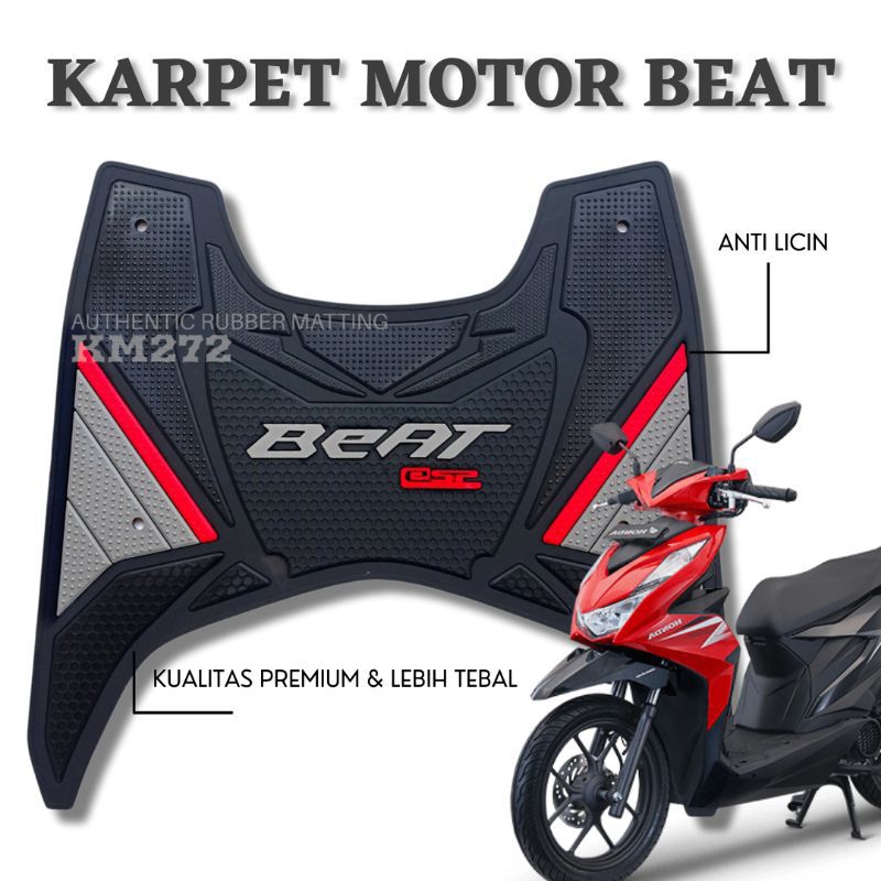 Jual Karpet Motor Beat 2020-2024/ Aksesoris Honda beat / Pijakan Kaki ...