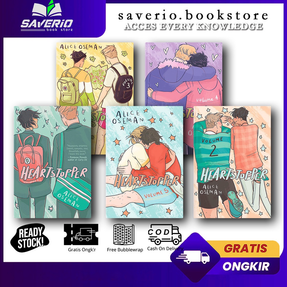 Jual KODE W33P Heartstopper Vol 15 A Graphic Novel by Alice Oseman | Shopee Indonesia