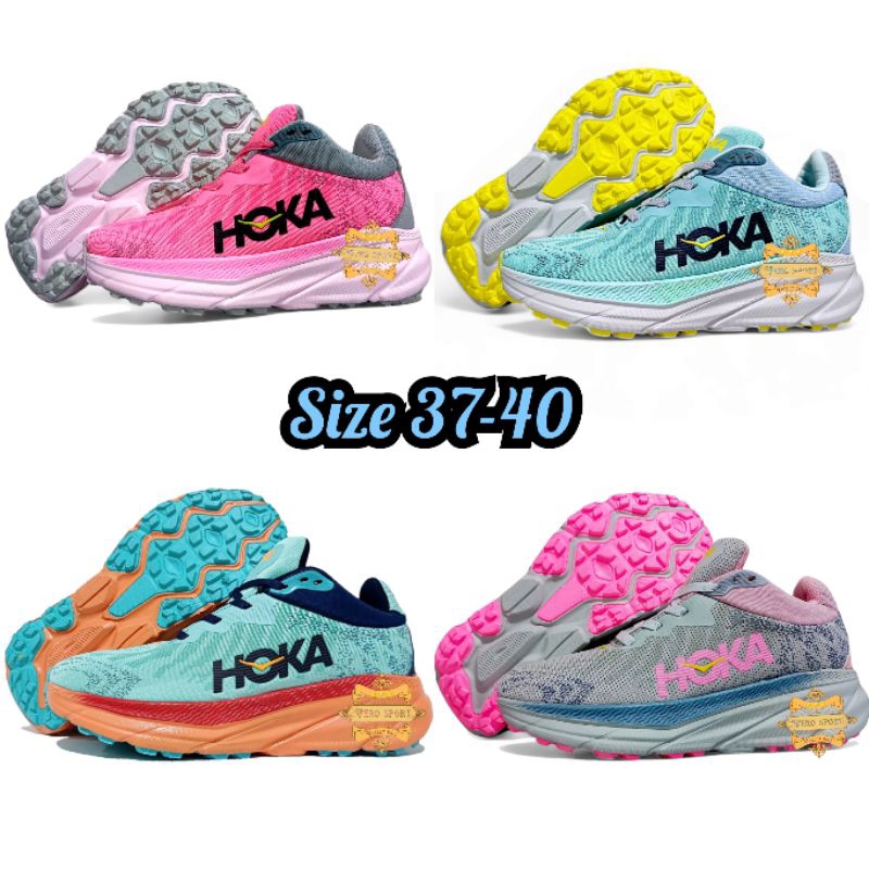 Jual Sepatu hoka challenger ATR 7 gray pink terbaru | Sepatu lari hoka ...