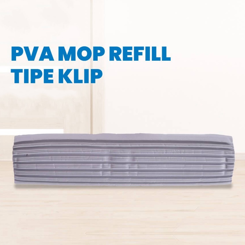 Jual Lihat Disini Refill Alat Pel Spons PVA Tipe Klip Floor Mop Lantai ...