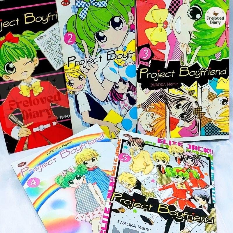 Jual 5pc Project Boyfriend - Seri Komik Shoujo Manga by Iwaoka Meme ...