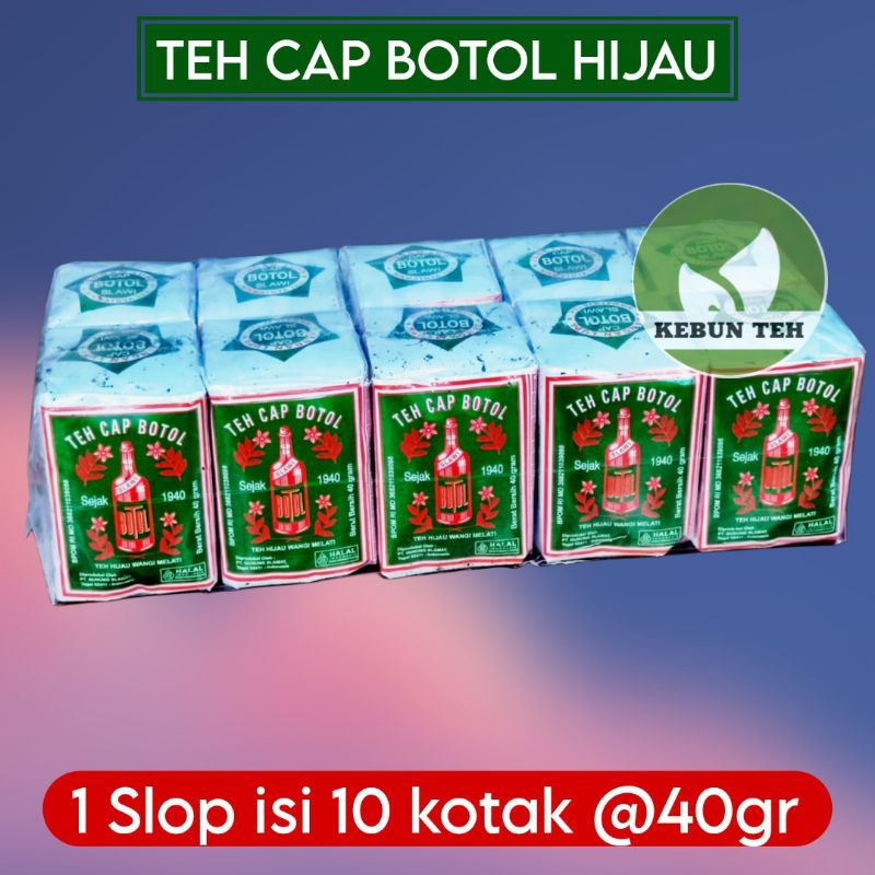 Jual Teh Cap Botol Hijau 1 Slop isi 10 kotak grosir | Shopee Indonesia