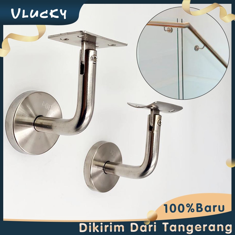 Jual Adjustable Bracket Handrail Kaca Stainless 304 Wall Support Hand ...
