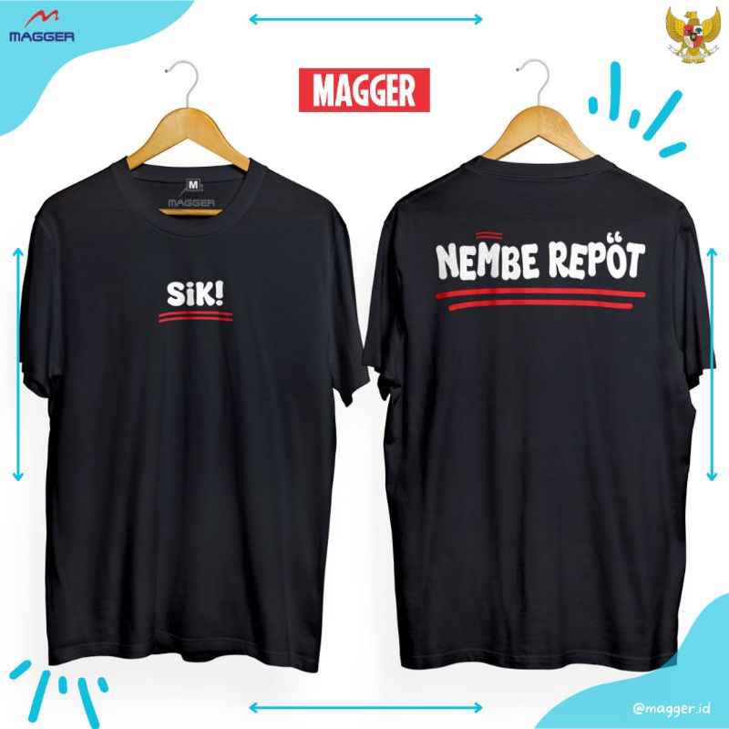 Jual Kaos Nembe Repot | Kaos Kata Kata | Kaos Viral | Shopee Indonesia