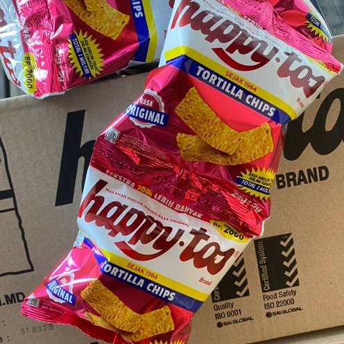 Jual Happy Tos Snack Tortila Merah 10x25gr (Renceng) | Shopee Indonesia