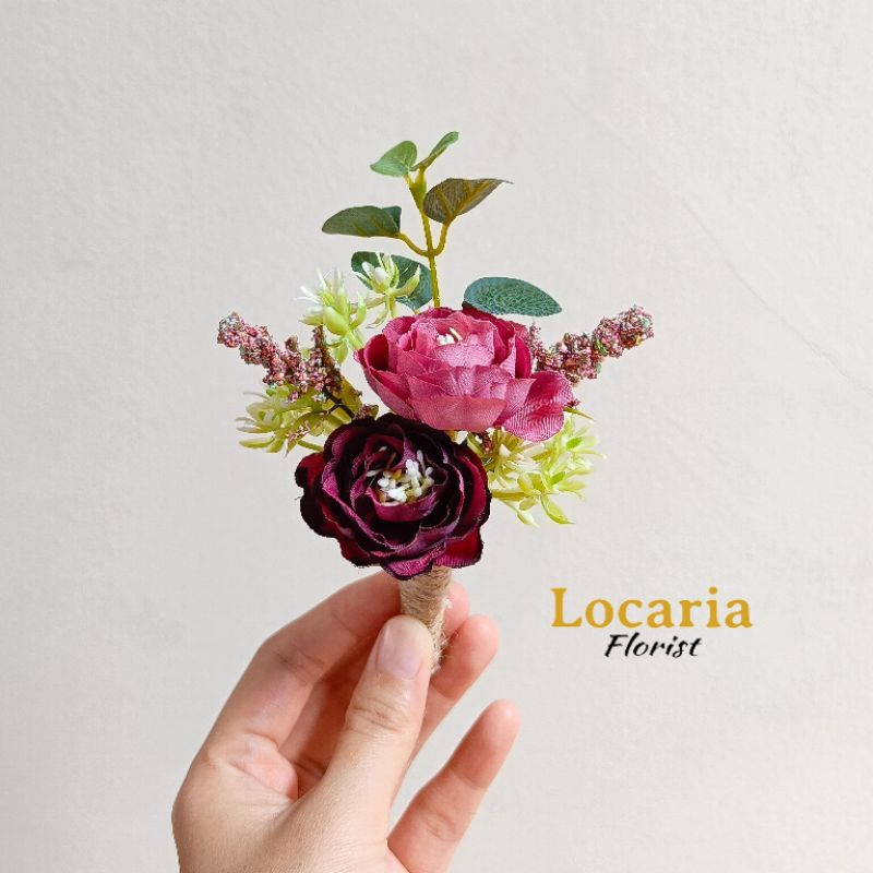 Jual bunga jas/pin jas/corsage/bunga jas pernikahan | Shopee Indonesia