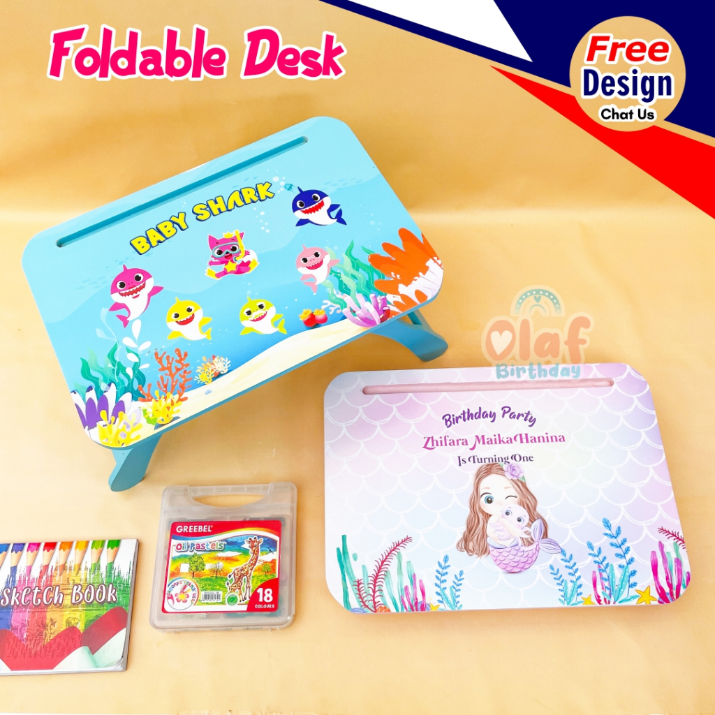 Jual NEW! Foldable Desk Souvenir Meja Belajar Lipat Anak EKSKLUSIF ...