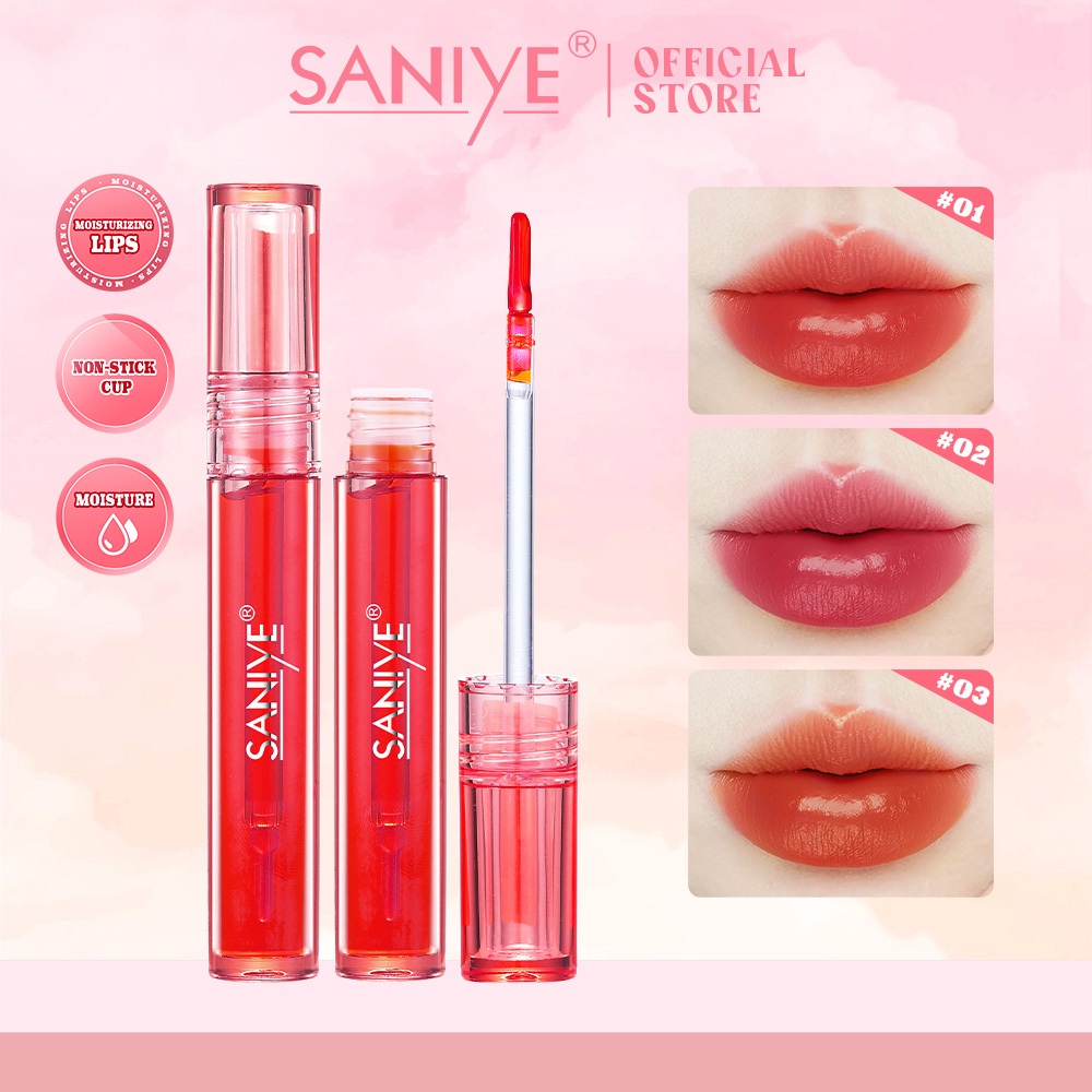 Jual SANIYE 3 Warna Waterproof Liptint Transparan Dewy Bibir Tahan Lama Lipstik Makeup L1213 ...