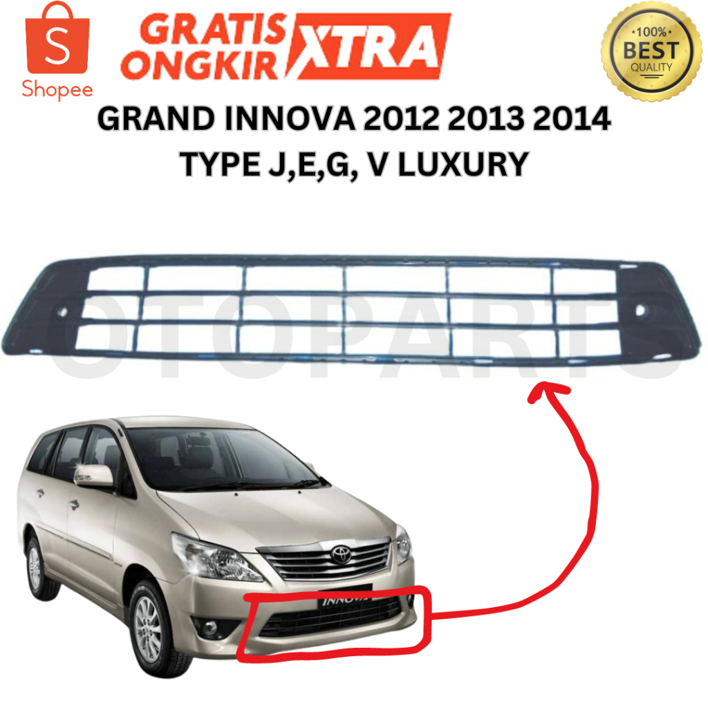Jual GRILL GRILLE RAM BUMPER BEMPER DEPAN GRAND INNOVA GRILLE KECIL ...