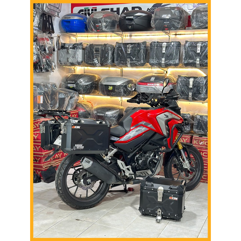Jual Side Box CB150X ||Badak Hitam 24 & 27 Liter || Sidebox motor ...