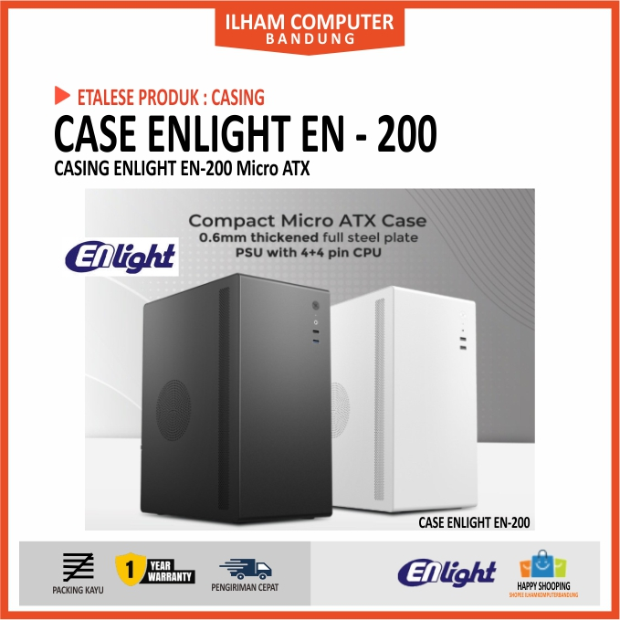 Jual CASING ENLIGHT EN-200 Micro ATX I CASING EN200 | Shopee Indonesia