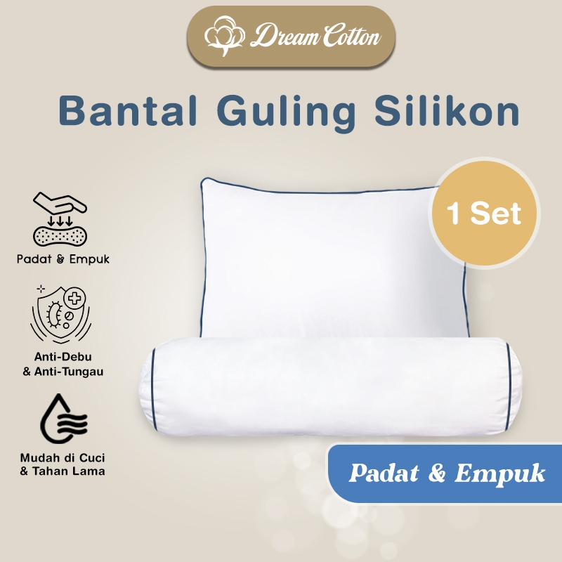 Jual [Bantal Guling Set] Dreamcotton Bantal Tidur Silikon, Bantal Hotel ...