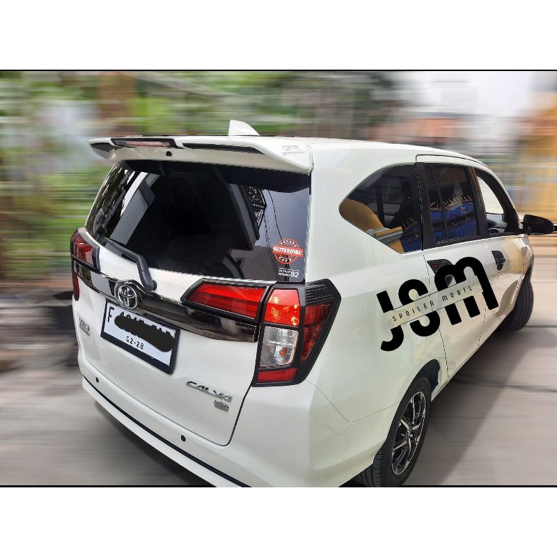 Jual Spoiler Calya Sigra dengan lampu LED press body bahan plastik ABS ...