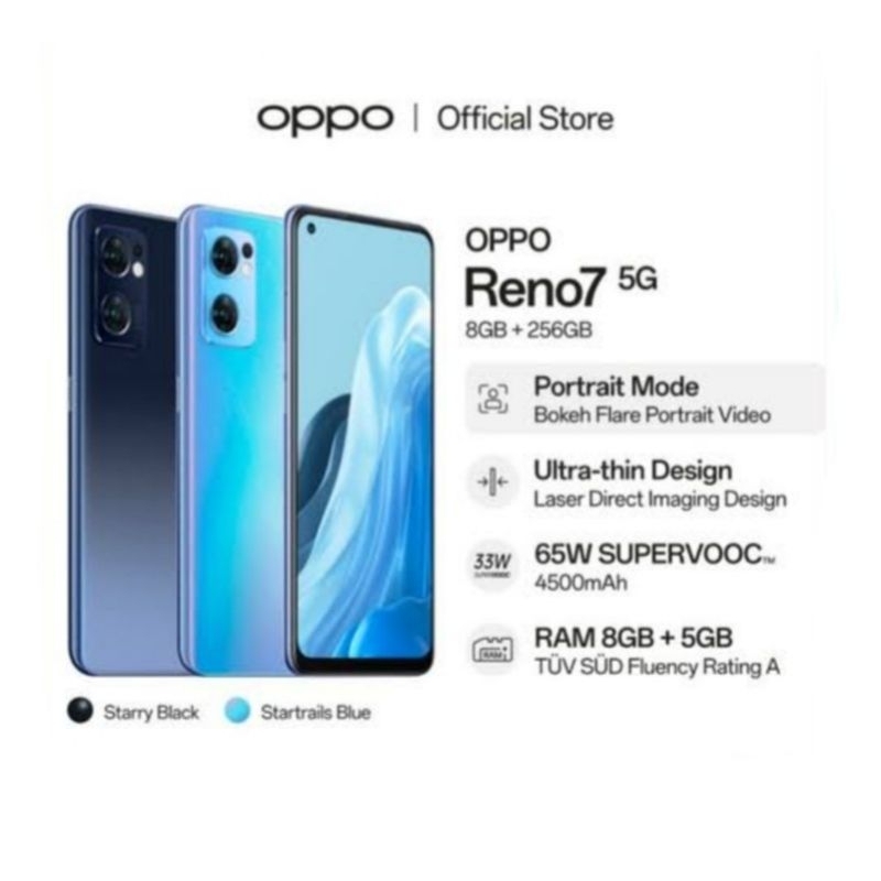 Jual HP OPPO RENO 7 5G 8/256 GB - OPPO RENO 7 5G RAM 8GB ROM 256GB GARANSI RESMI | Shopee Indonesia