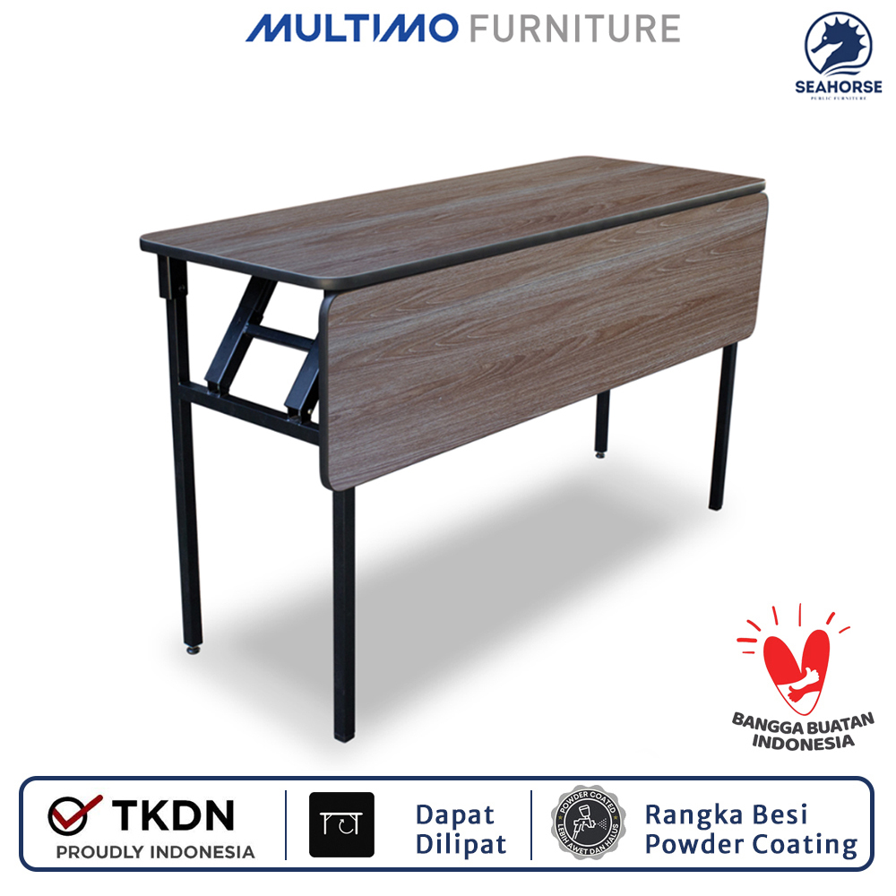 Jual Meja Lipat Meja IBM Meja Rapat Meja Banquet - Seahorse FOCUS 120x45 + tutup Multiplek HPL ...