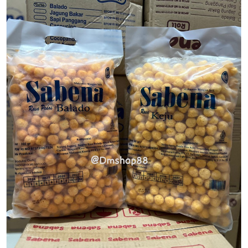 Jual SABENA BALLS ALL VARIAN 340 GRAM / SNACK CHIKI BALLS BALADO KEJU ...
