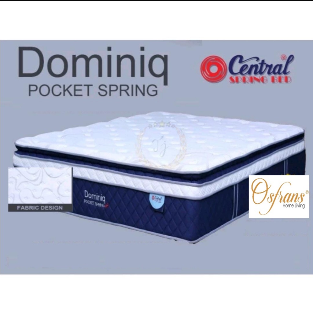 Jual CENTRAL DOMINIQ POCKET SPRING PILLOWTOP ON PLUSH TOP HANYA KASUR ...