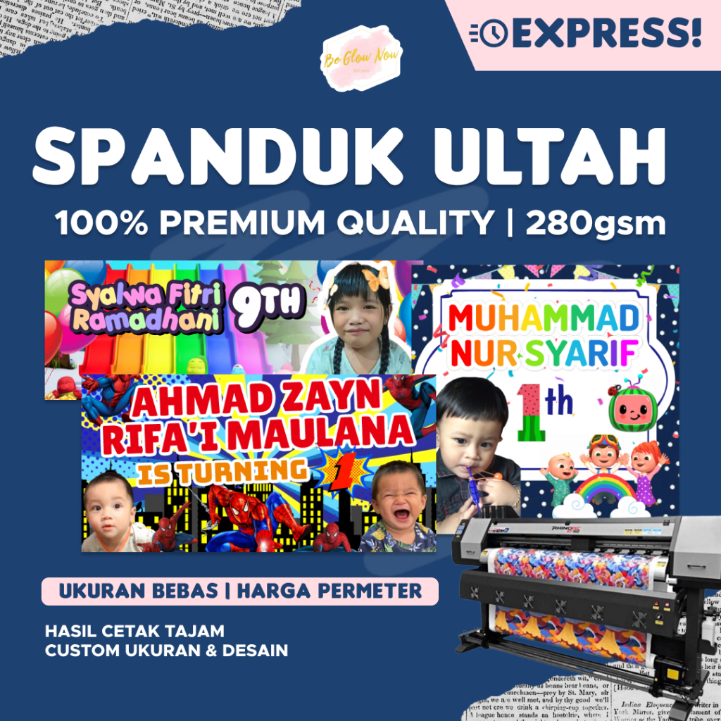 Jual Cetak Spanduk Ultah Anak/Banner Ulang Tahun Anak/Backdrop Ultah ...