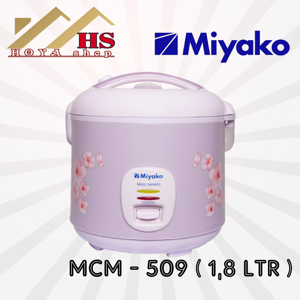 Jual MIYAKO magicom 1.8 liiter MCM 509, rice cooker miyako 509, magic ...