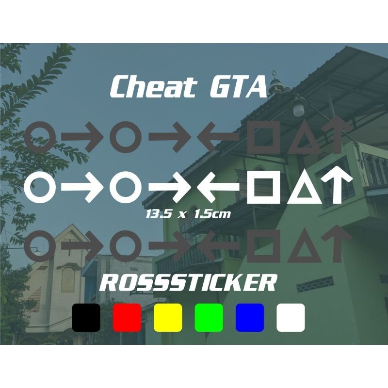 Jual sticker cheat anti polisi GTA cutting | Shopee Indonesia