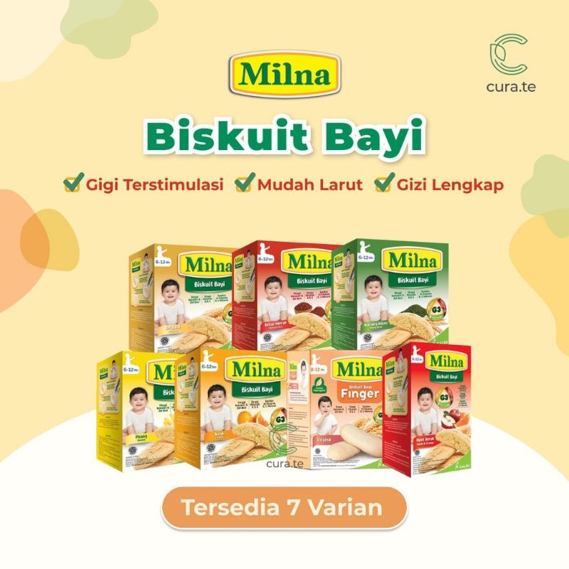 Jual Cemilan Bayi Milna Biskuit 130gram Rasa Jeruk Murah Meriah ...