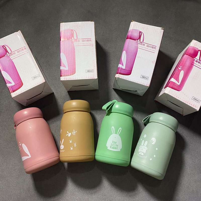 Jual BOTOL RABBIT / BOTOL MINUM KACA KELINCI 330ML Termos Beling Rabbit ...