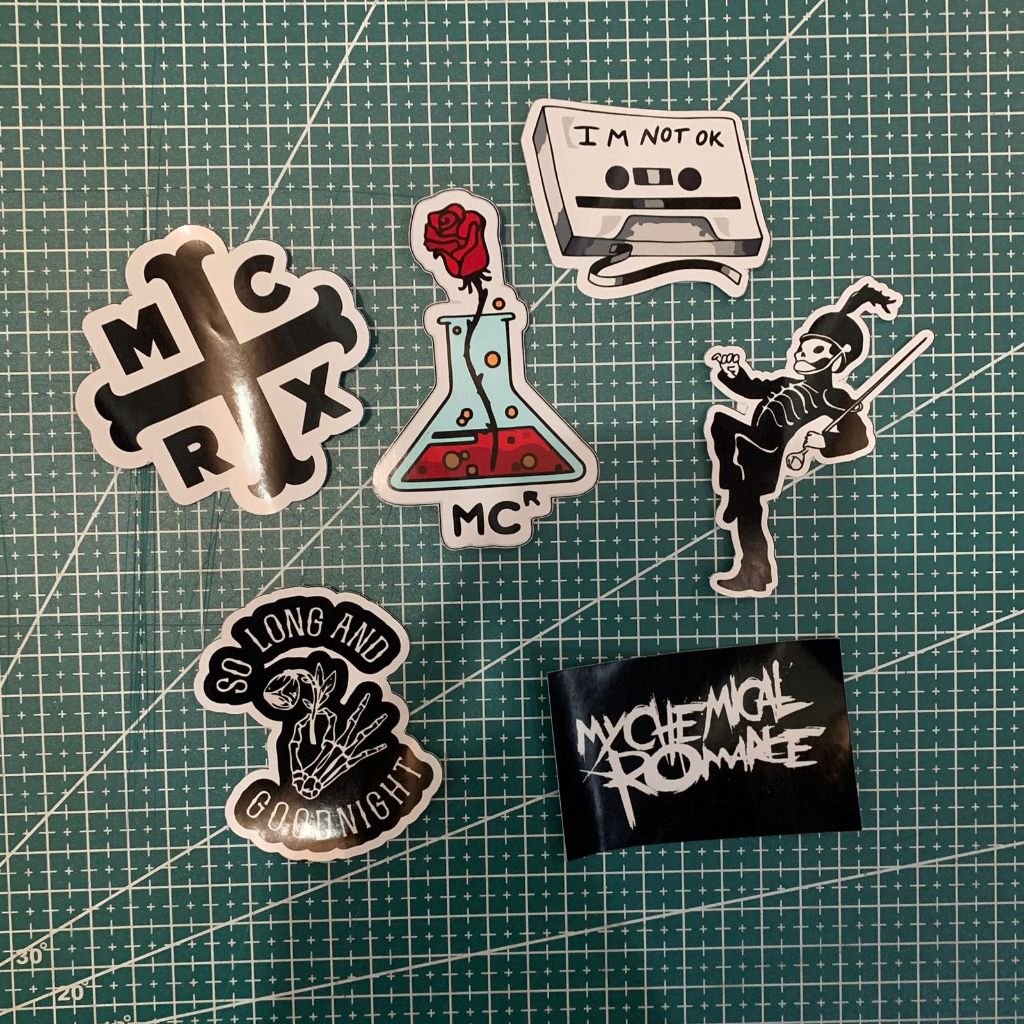 Jual Stiker Pack Band My Chemical Romance (MCR) Glossy Sticker My ...