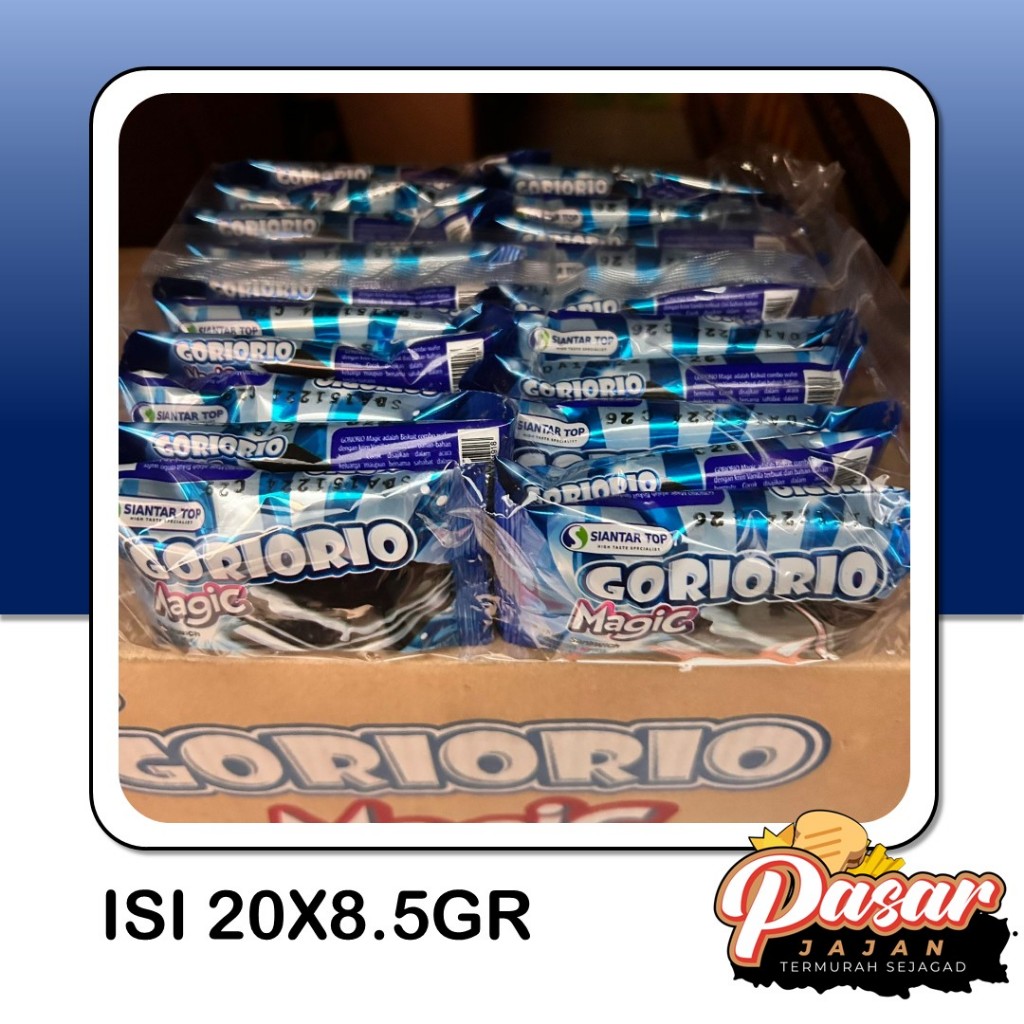 Jual Goriorio Magic Biskuit Sandwich dengan Cream Vanila isi 20 ...
