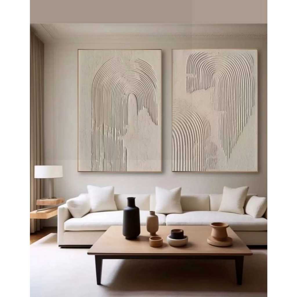 Jual Lukisan Panel 3D Abstrak Timbul Tekstur Tebal Modern art Estetik ...