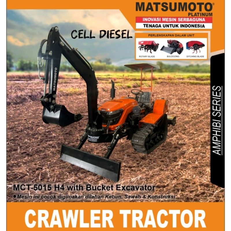 Jual Matsumoto Traktor Amfibi MCT-5015 H4 Sudah Dilengkapi Bucket ...